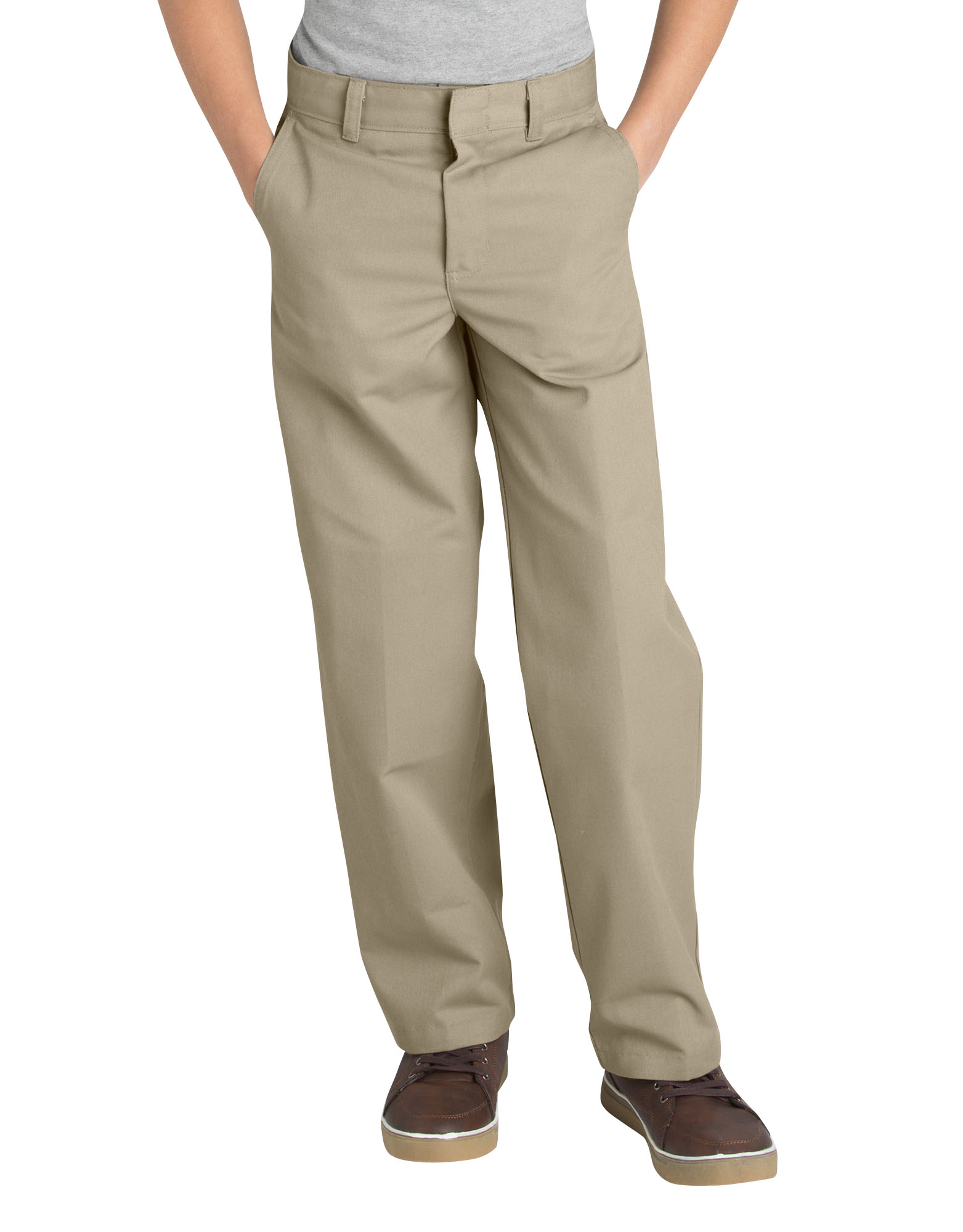 Boys' Classic Fit Straight Leg Flat Front Pants, 8-20 Husky - Corporate ...